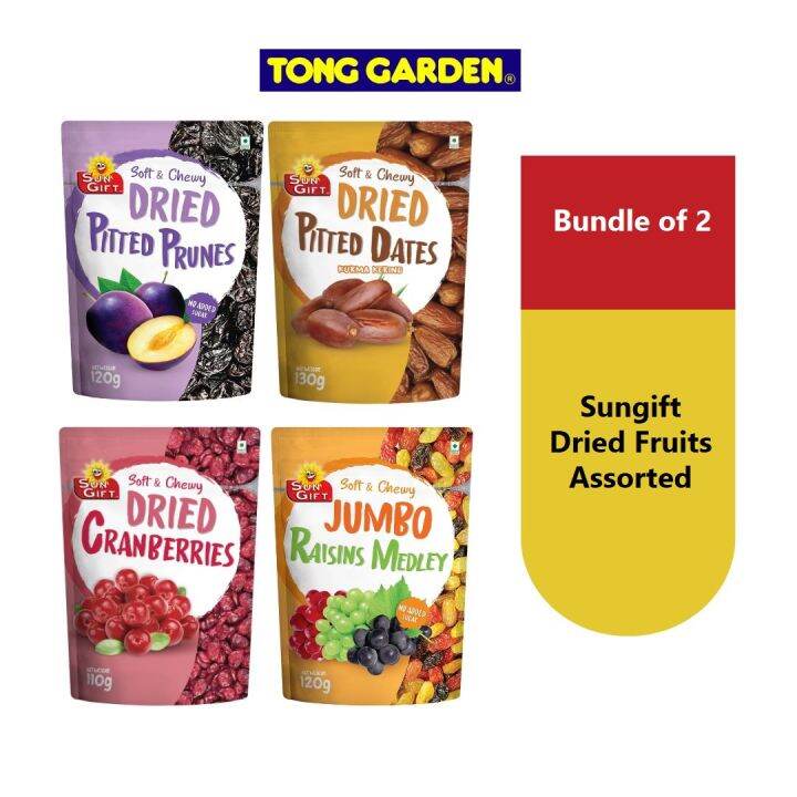 Tong Garden Sungift Dried Fruits range 110-130g x 2 packets | Lazada