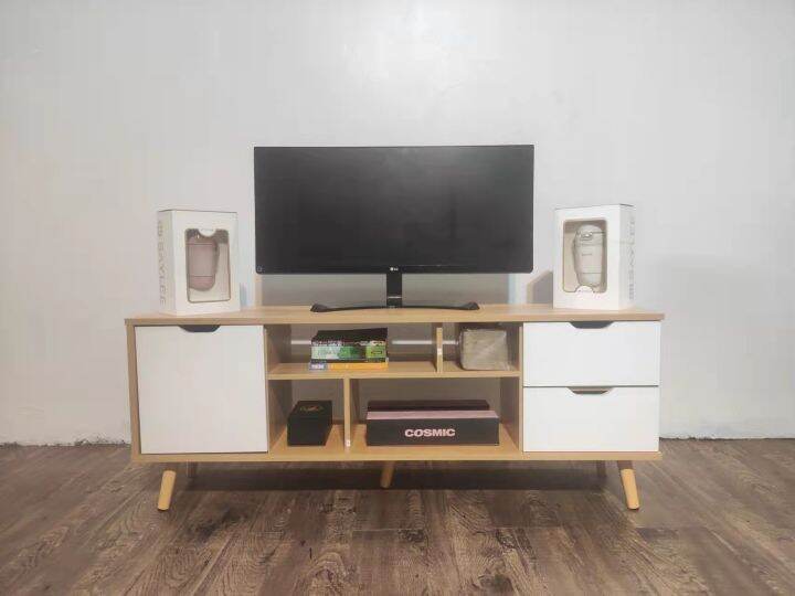 Tv Cabinet/Tv Console/Tv Rack/Media Storage (TV5 w/divider) | Lazada PH