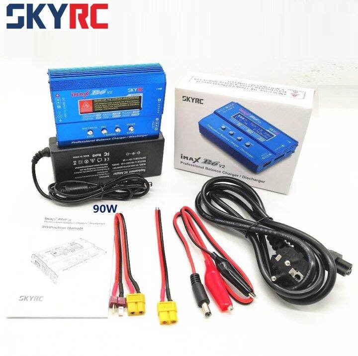 Newest SKYRC Imax B6 V2 60W 6A Lipo Battery Balance Charger LCD Display Discharger For RC Car ...
