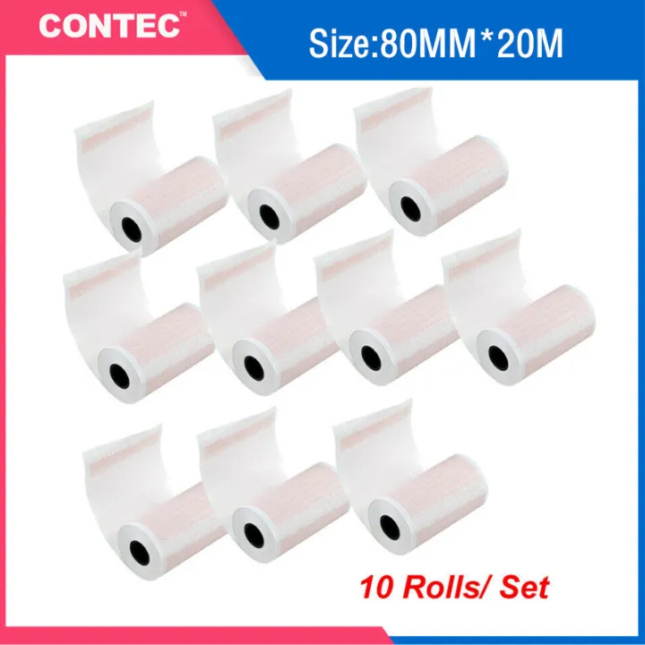 CONTEC 80MM*20M Printing Paper Recorder Paper Thermal Paper For ECG ...
