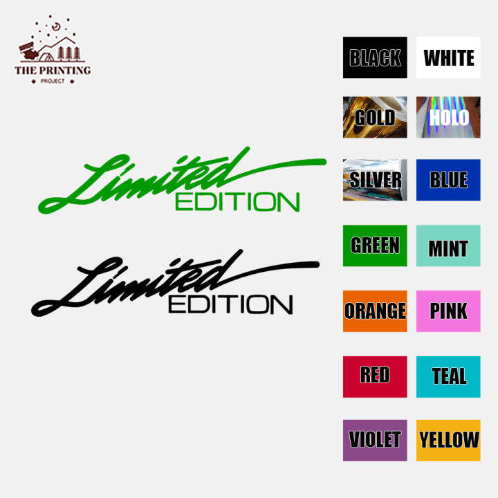 Limited Edition Sticker Decals | Lazada PH