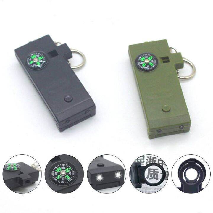 multifunctional whistle LED telescope compass outdoor whistle | Lazada PH