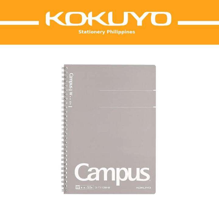 Kokuyo SU-T113W-M Campus Twin Ring Notebook, B5, 50 Sheets, Plain | Lazada PH