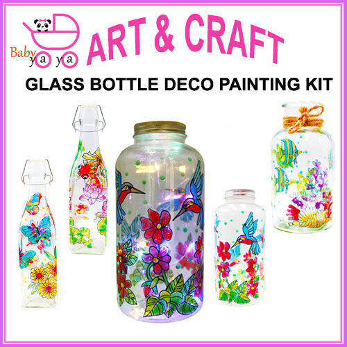 Glass Bottle Deco Painting Kit with LED Light -DIY Art Craft | Lazada