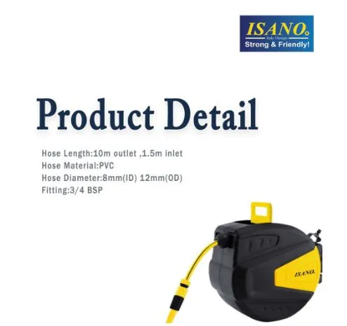 ISANO 5/16'' x 10m Automatic Retractable Hose Reel IHG-01 | Lazada