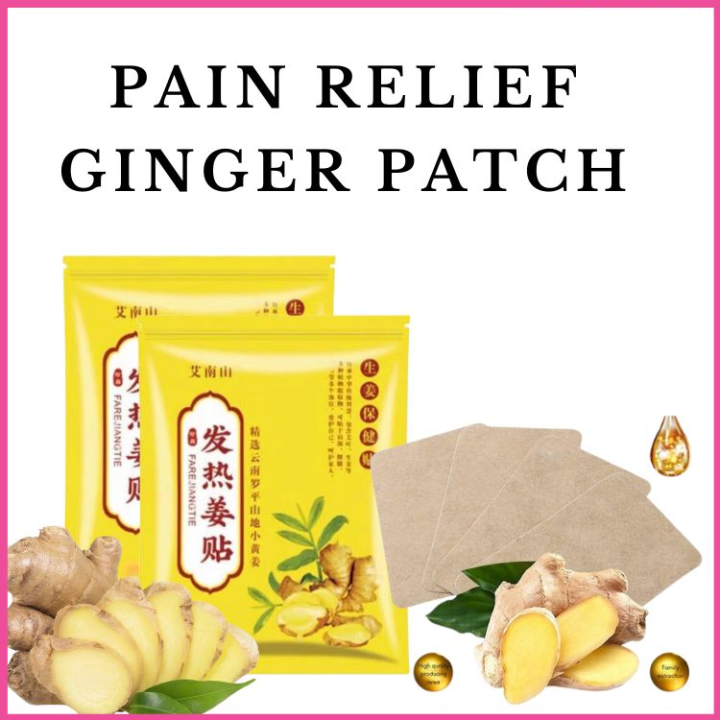 100Pcs/pack Ginger Patches Hot Compress Paster Body Pain Relief Patch ...