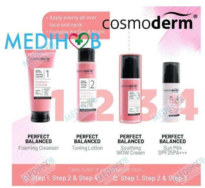 COSMODERM PERFECT BALANCE PREBIOTIC+ CALAMINE (4 TYPES) | Lazada