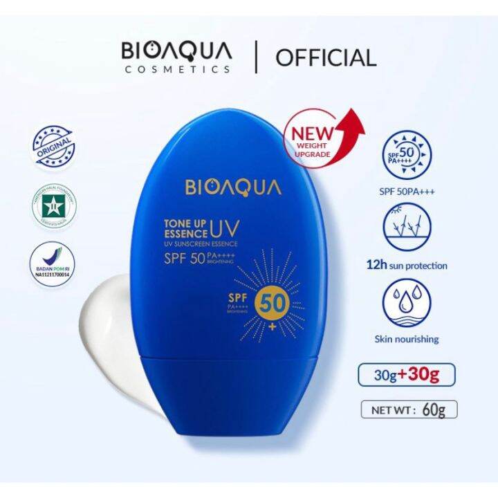 BIOAQUA UV Sunscreen Gel SPF 50 PA ++++ 40g Sunscreen Wajah Sunscreen ...