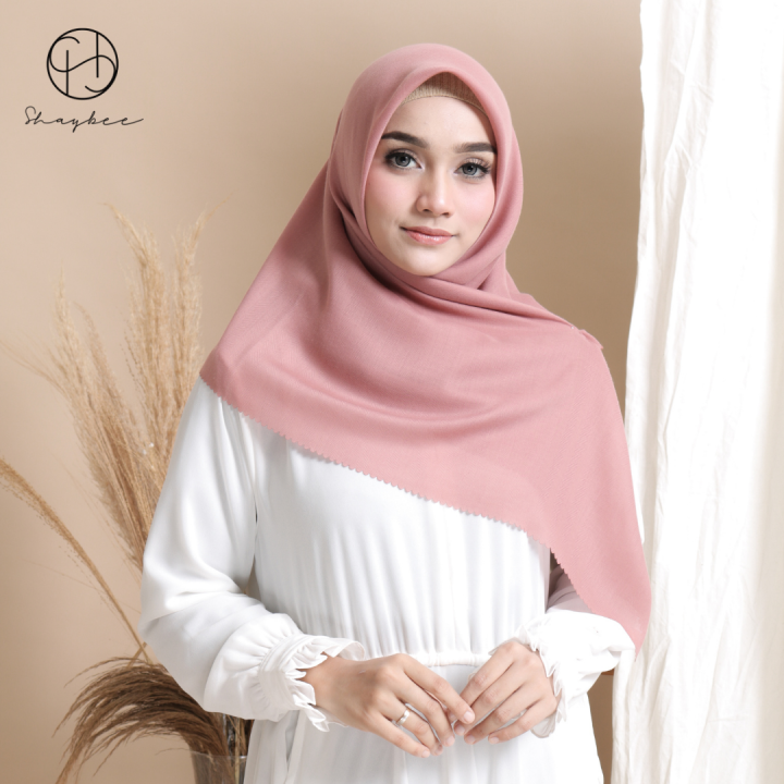 Voal ZAMIRA Waterproof Lasercut - Hijab Segiempat | Shaybee Hijab | Lazada Indonesia