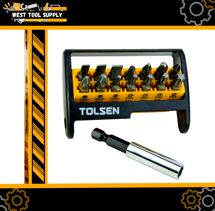TOLSEN 15PCS SCREWDRIVER BITS SET 20365 | Lazada PH