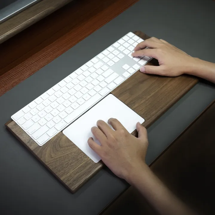Kashcy Walnut Solid Wooden Tray Palm Rest For Magic Keyboard Magic ...