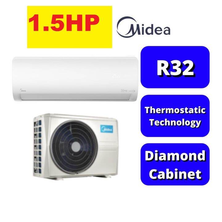 Midea 1.5hp R32 MSXS-13CRDN8 Inverter Xtreme Save Series Wall Mount Air Cond/1.5hp R32 MSXS ...