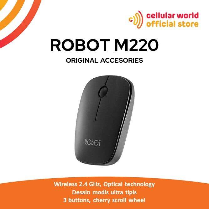 Mouse Wireless Robot M220 Garansi Resmi Indonesia | Lazada Indonesia