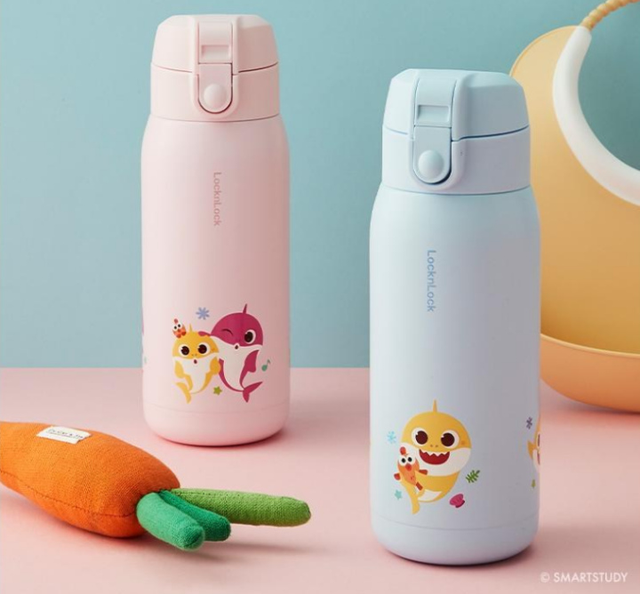 [LocknLock] Pinkfong Baby Shark Vacuum Thermal Flask Tumbler (2 Colors ...