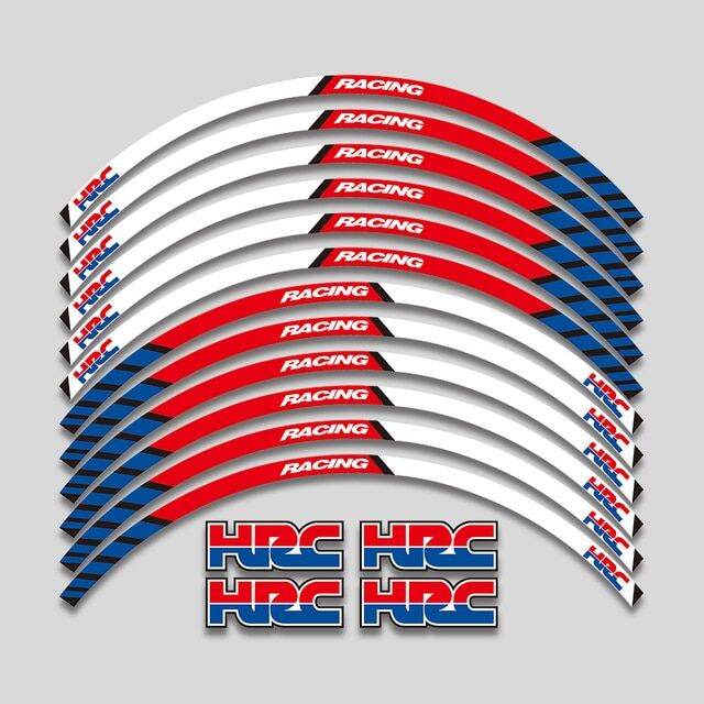 12 X Thick Edge Outer Rim Sticker Stripe Wheel Decals FIT all HONDA ...