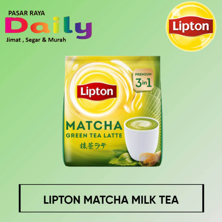 LIPTON MILK TEA 3 IN 1 MATCHA 12 STICKS | Lazada