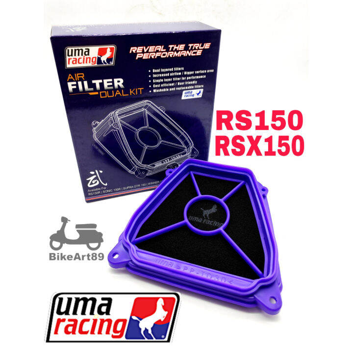 Uma Racing Dual Kit Air Filter RS150 V2 V2 / RSX / WINNER / WINNER X ...