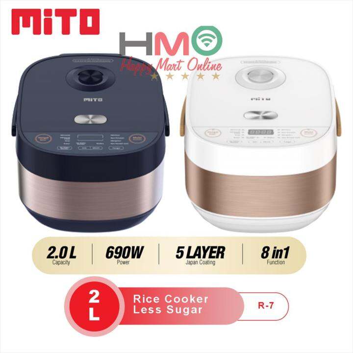 Mito Multi Digital Rice Cooker R7 Low Sugar 8 in 1 Magic Com Rendah ...