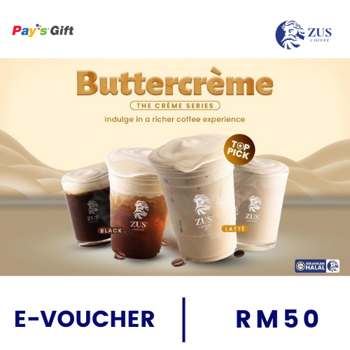 ZUS Coffee RM50 e-Voucher - 30 days Validity | Lazada