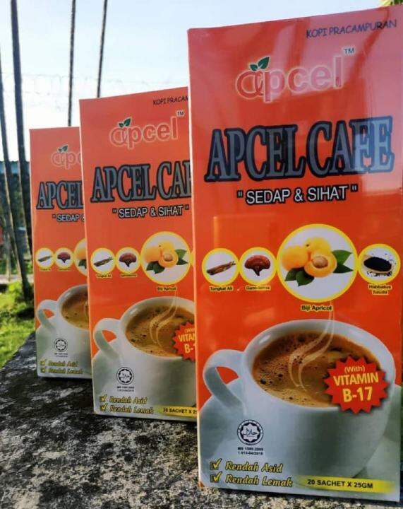 APCEL CAFE KOPI CAMPURAN BIJI APRICOT 20 SACHETS | Lazada