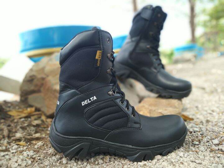SEPATU PDL PRIA UJUNG BESI BOOTS SAFETY SEPATU GUNUNG HIKING /SEPATU ...
