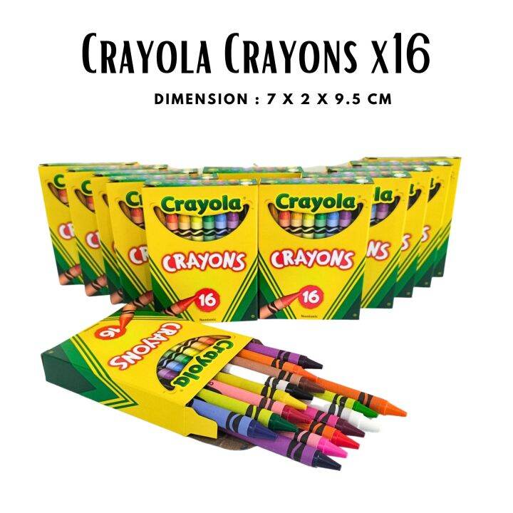 CRAYOLA CRAYONS X16/CRAYONS WITH 16 COLORS/CRAYONS 16 COLORS PER BOX ...