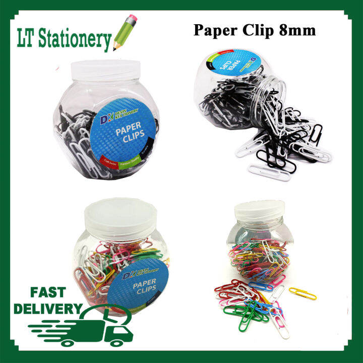 (Lt Stationery) Paper Clips color Coated assorted color 28mm | Lazada PH