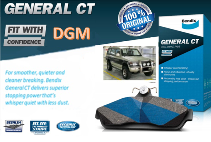 BENDIX GENERAL CT FRONT BRAKE PADS (DB1297GCT) - MITSUBISHI PAJERO V31 ...
