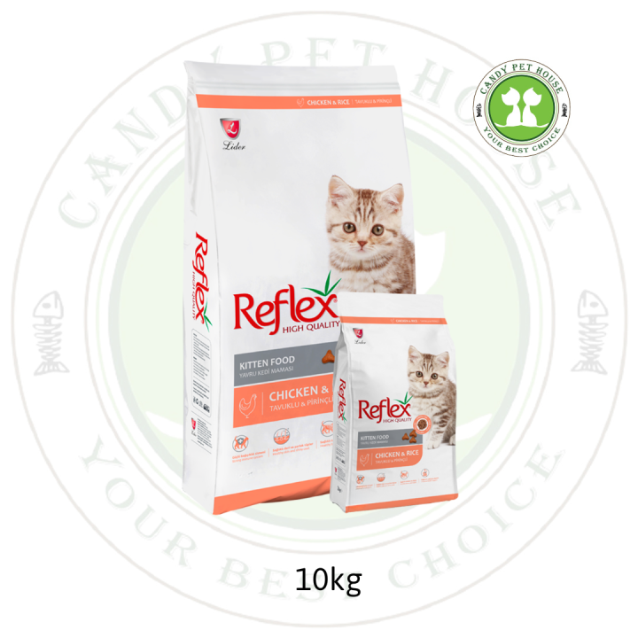 Reflex Kitten Chicken & Rice Dry Cat Food/ Makanan Kucing-10kg | Lazada