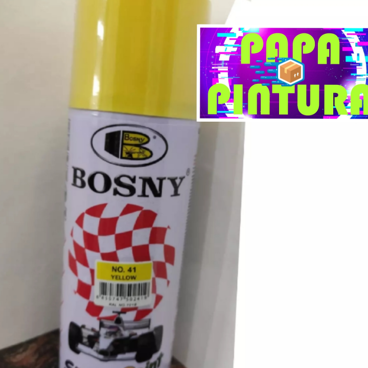 BOSNY SPRAY PAINT YELLOW NO. 41 400ML | Lazada PH