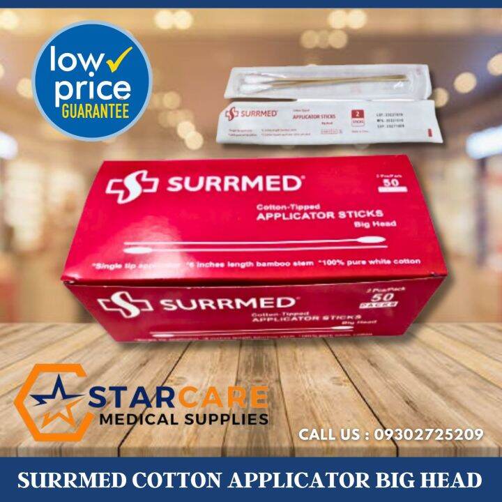 SURRMED Cotton Applicator Big Head | Lazada PH