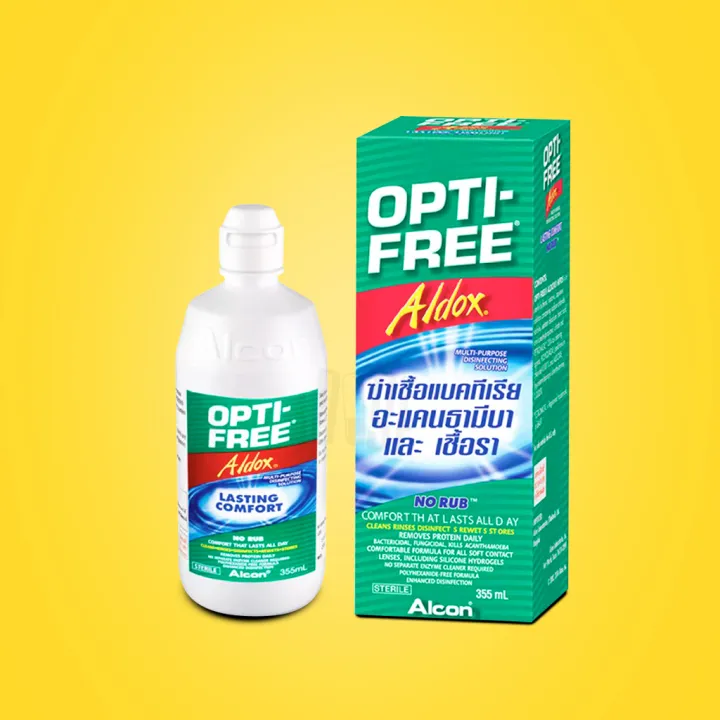 Opti-Free Aldox ฆ่าเชื้อแบคทีเรีย และเชื้อรา 355ml | Lazada.co.th