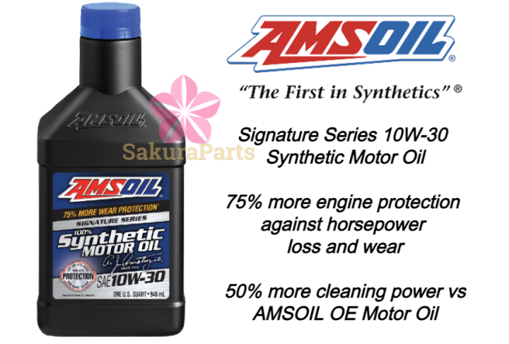 (𝐌𝐀𝐃𝐄 𝐈𝐍 𝐔𝐒𝐀) Amsoil Signature Series 10W30 Fully Synthetic Motor Oil ...