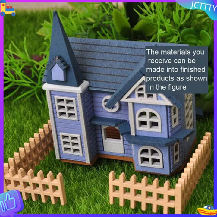 🎁JCTTTY🎀 1/12 DIY Mini Wooden Dolls Miniature House Handicraft Building ...