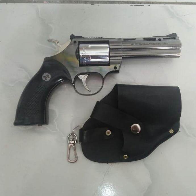 Korek Api Pistol Revolver Python Besar Dan Holster terbaik | Lazada ...