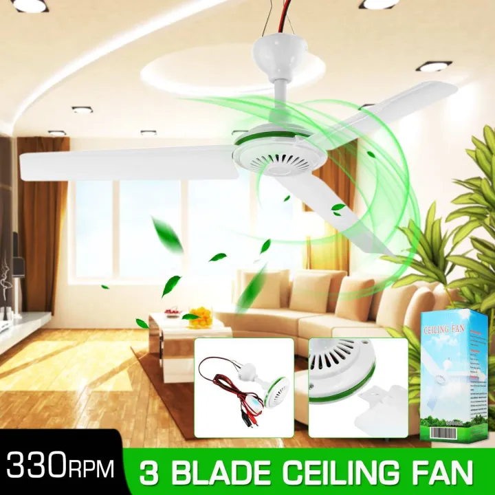 Environmental-Friendly 12V 6W Solar Ceiling Fan Solar Powered Cooling ...