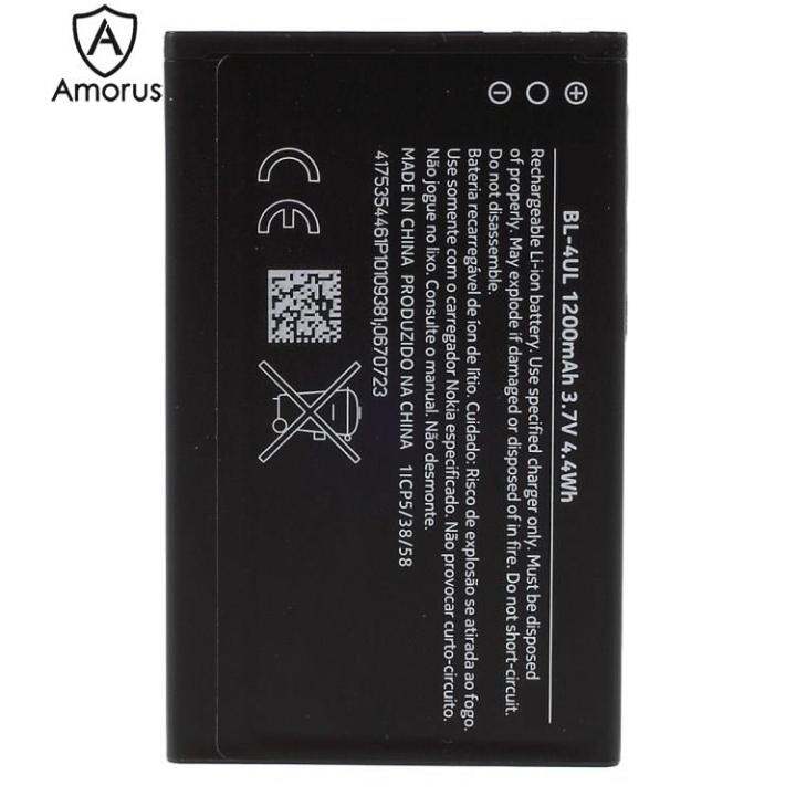 Amorus For Nokia 225 3.70V 1200mAh Rechargeable Li-ion Battery Replacement Part (Encode: BL-4UL ...