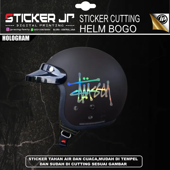 Cutting Sticker Stiker Helm Bogo Variasi aesthetic | Lazada Indonesia