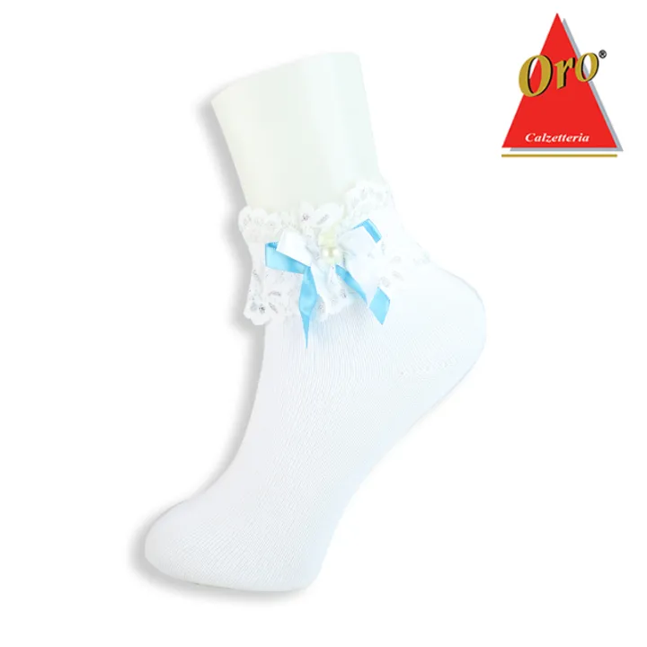 ORO Kids Socks Lace Stockings Ribbon for Ages 4 to 7 (1 Pair) | Lazada PH