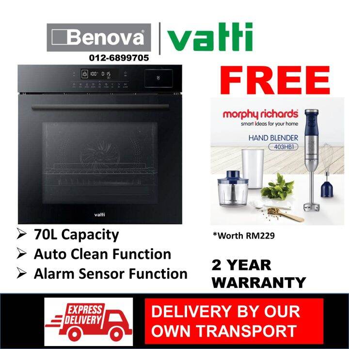 (RAMADAN SALES!!) Vatti 70L Built-in Combi Steam Oven VA04 | Lazada