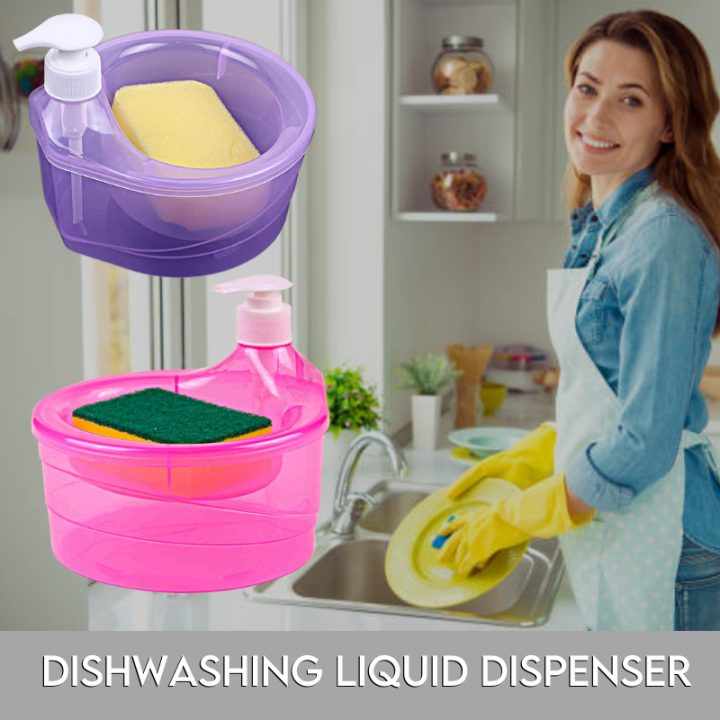 Easy Clean Glossy Round Dishwashing Liquid Soap Dispenser Pump with ...