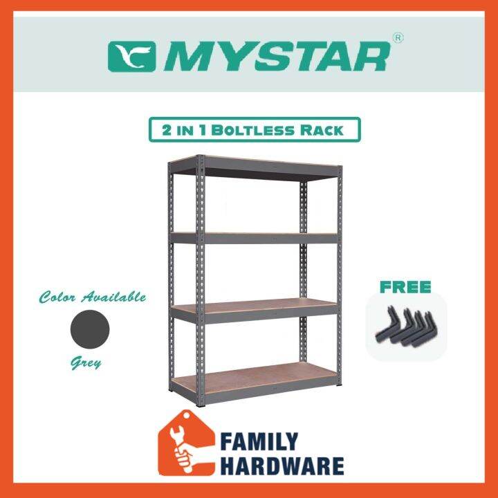 H1800 x D350 x L900 mm 2 in 1 BOLTLESS RACK, STEEL RACK, METAL RACK, RAK SERBAGUNA, RAK BESI ...
