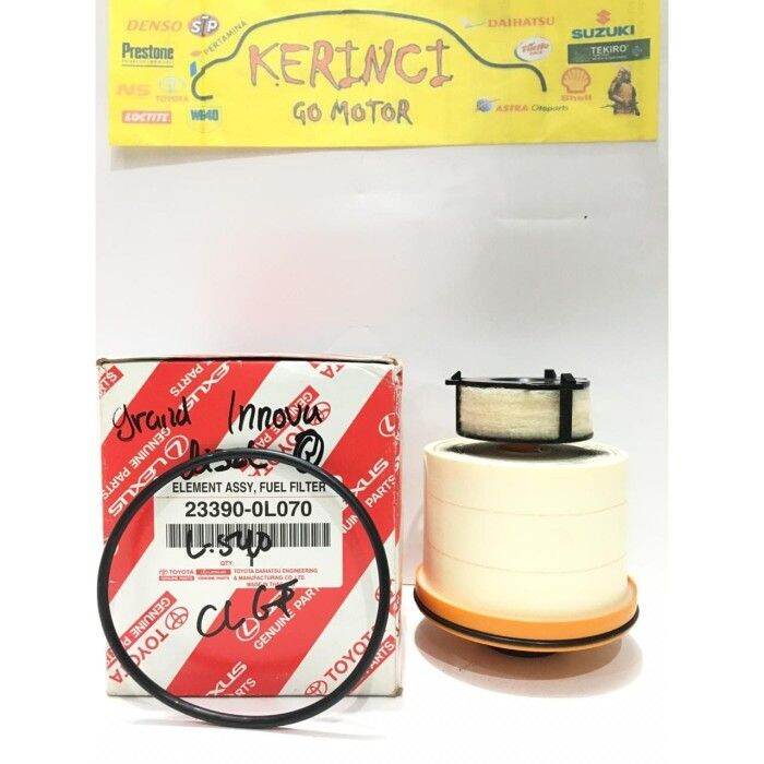 FILTER SOLAR ASLI TOYOTA 23390-0L070 GRAND INNOVA DIESEL GENUINE THAI ...