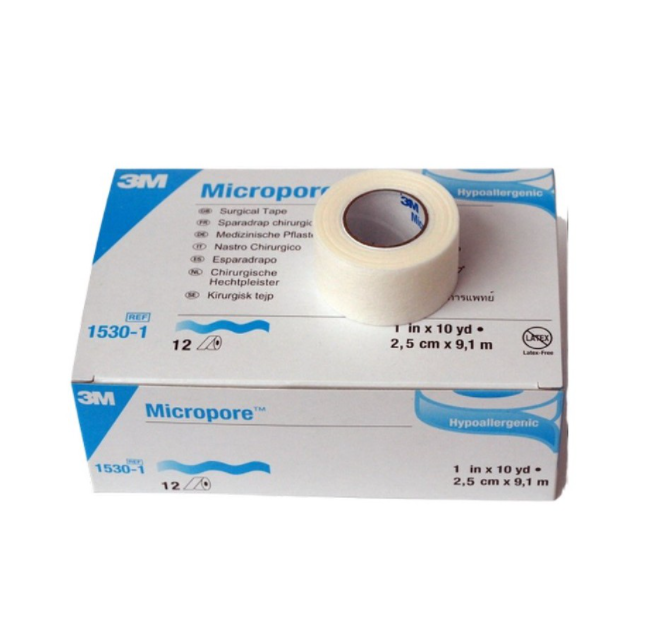 3M Micropore 2.5CMx9.1M 1530-1 12'S Box | Lazada