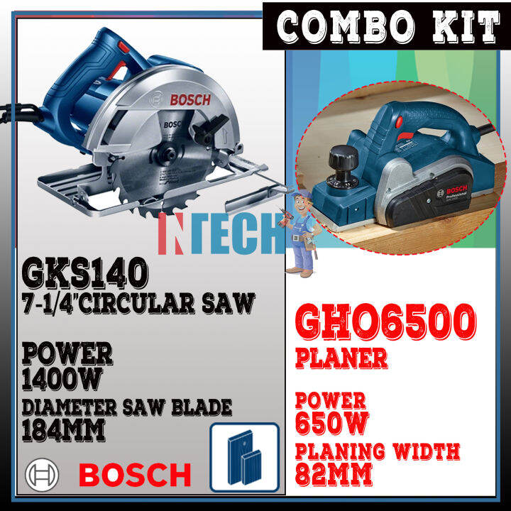 BOSCH COMBO KIT GKS140 7-1/4" CIRCULAR SAW (TO REPLACE) GKS7000 C/W GHO ...