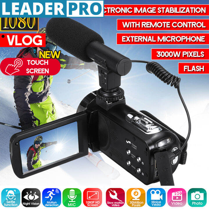 30 MP Professional 4K HD Camcorder Video Camera Night Vision 3.0 Inch ...