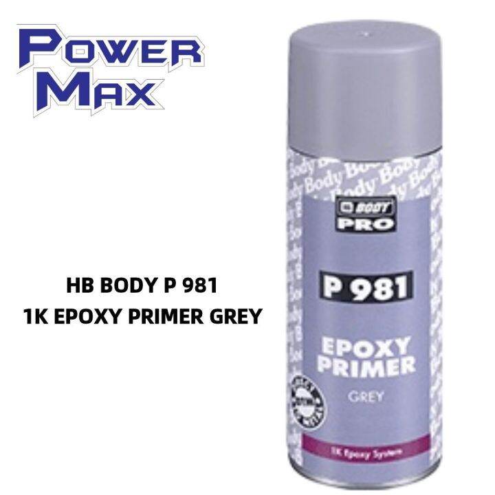 HB BODY P 981 1K EPOXY PRIMER GREY AEROSOL SPRAY TIN | Lazada