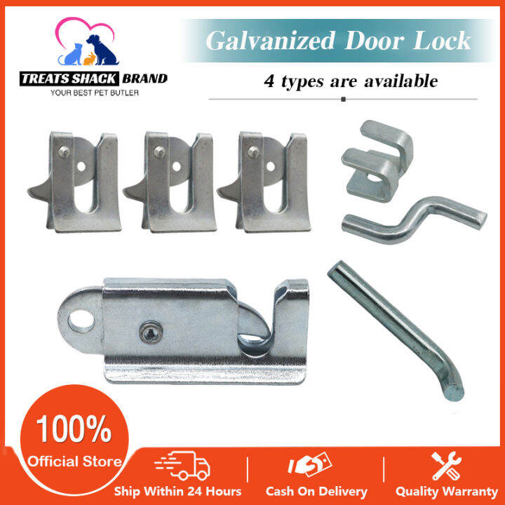 Galvanized Door Lock Automatic Cage Lock for Pig Pen Farm Animal Door ...