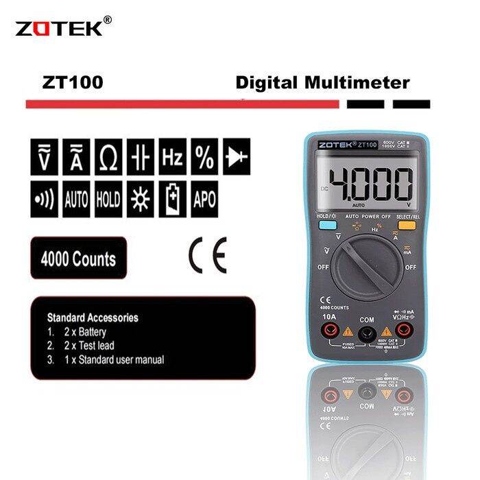 AVOMETER DIGITAL ZOTEK ZT102 / MULTITESTER DIGITAL ZT102 ORIGINAL ZOTEK ...