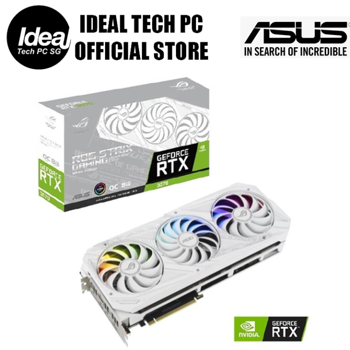 ASUS ROG STRIX RTX3070-O8G-WHITE (RTX3070/ RTX 3070) | Lazada Singapore